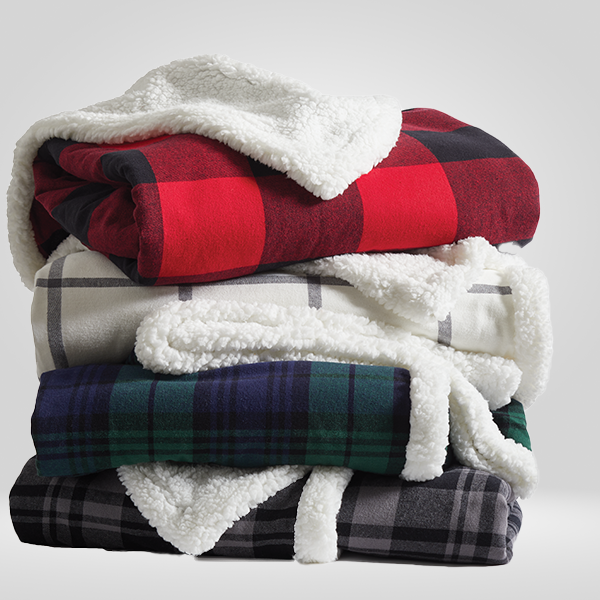 Port Authority® Flannel Sherpa Blanket